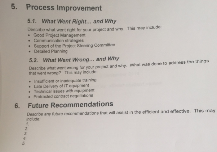 Solved This question is about (Post implementation Review) | Chegg.com