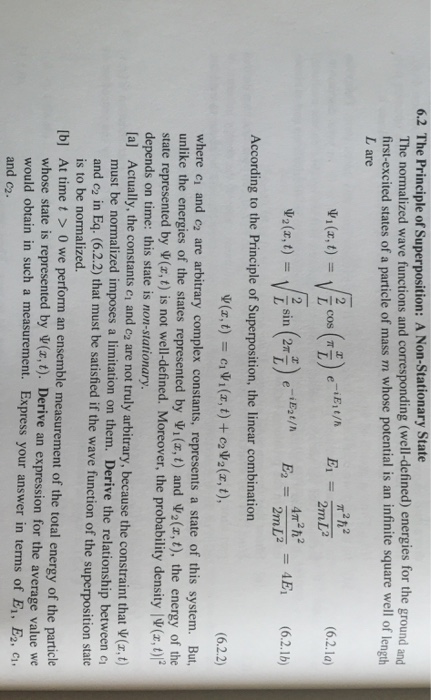 Solved The normalized wave functions and corresponding | Chegg.com