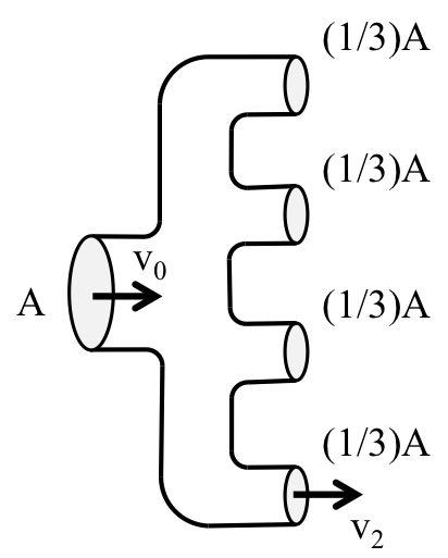 Solved The same fluid flows through four different branching | Chegg.com