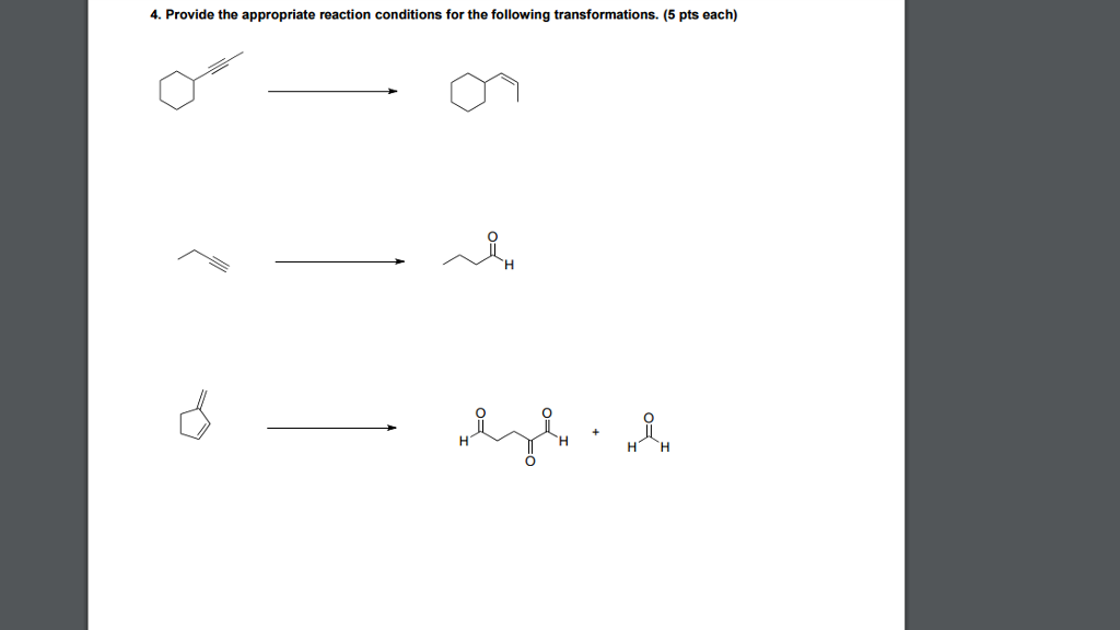 Solved Provide the appropriate reaction conditions for the | Chegg.com