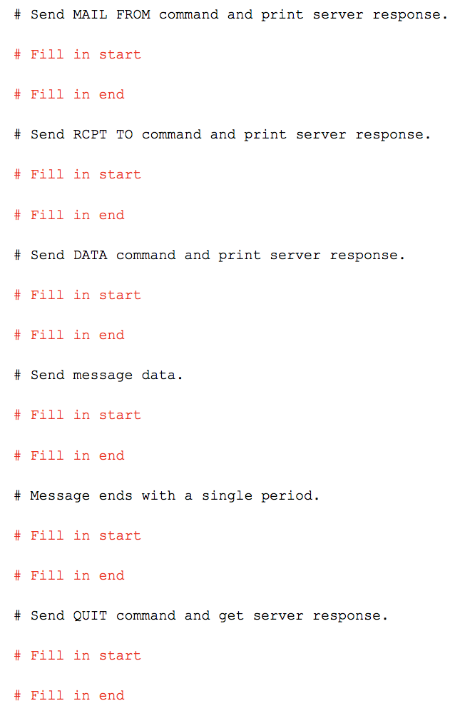 Solved Your task is to develop a simple mail client that | Chegg.com