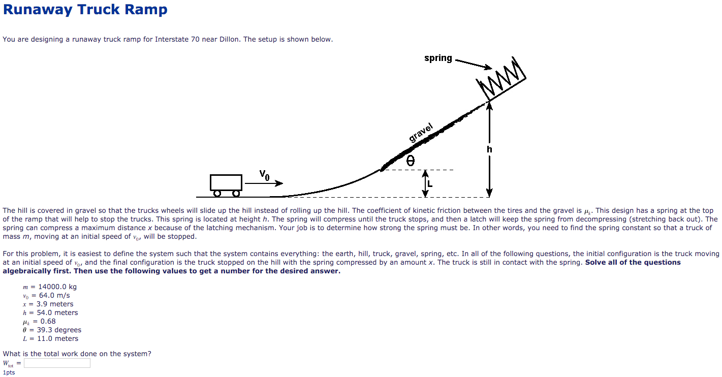 Solved You are designing a runaway truck ramp for Interstate | Chegg.com