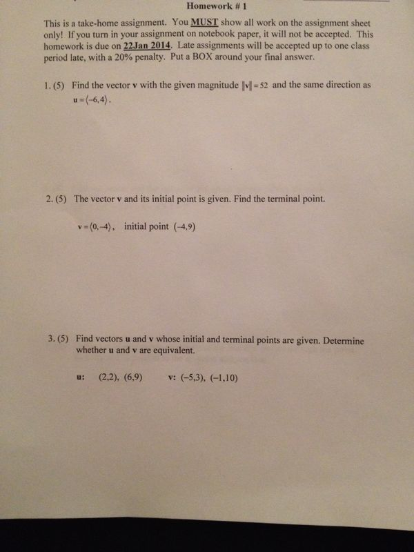 Solved Homework # 1 This is take-home assignment You MUST | Chegg.com