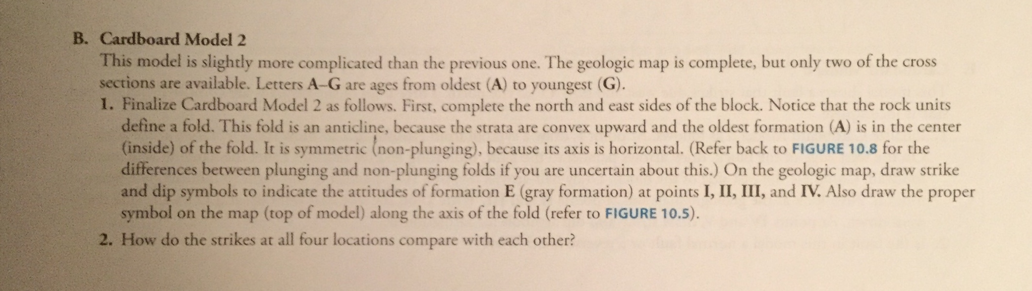 Solved Cardboard Model 2 This model is slightly more | Chegg.com