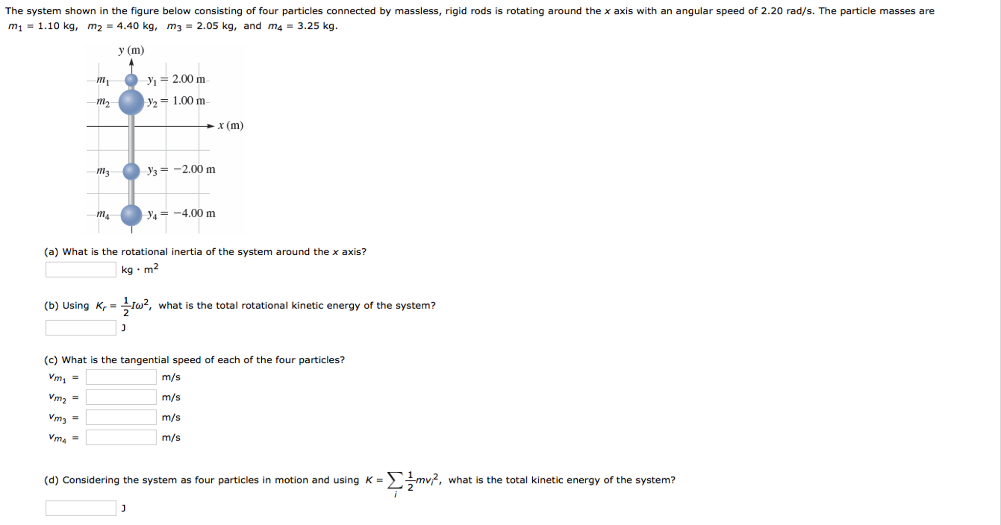 Solved The system shown in the figure below consisting of | Chegg.com