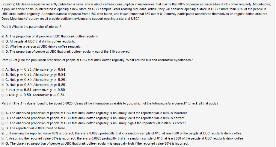 Solved Please help with part iii . part i and ii are | Chegg.com