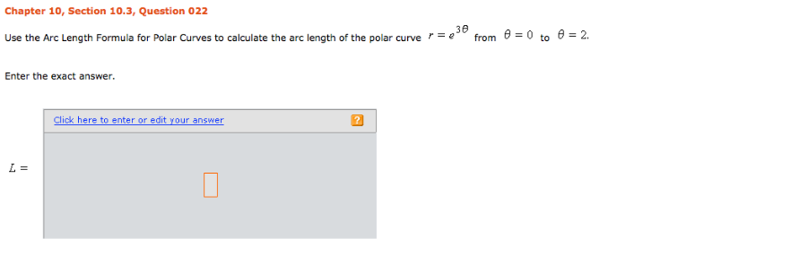 Solved Use the Arc Length Formula for Polar Curves to | Chegg.com