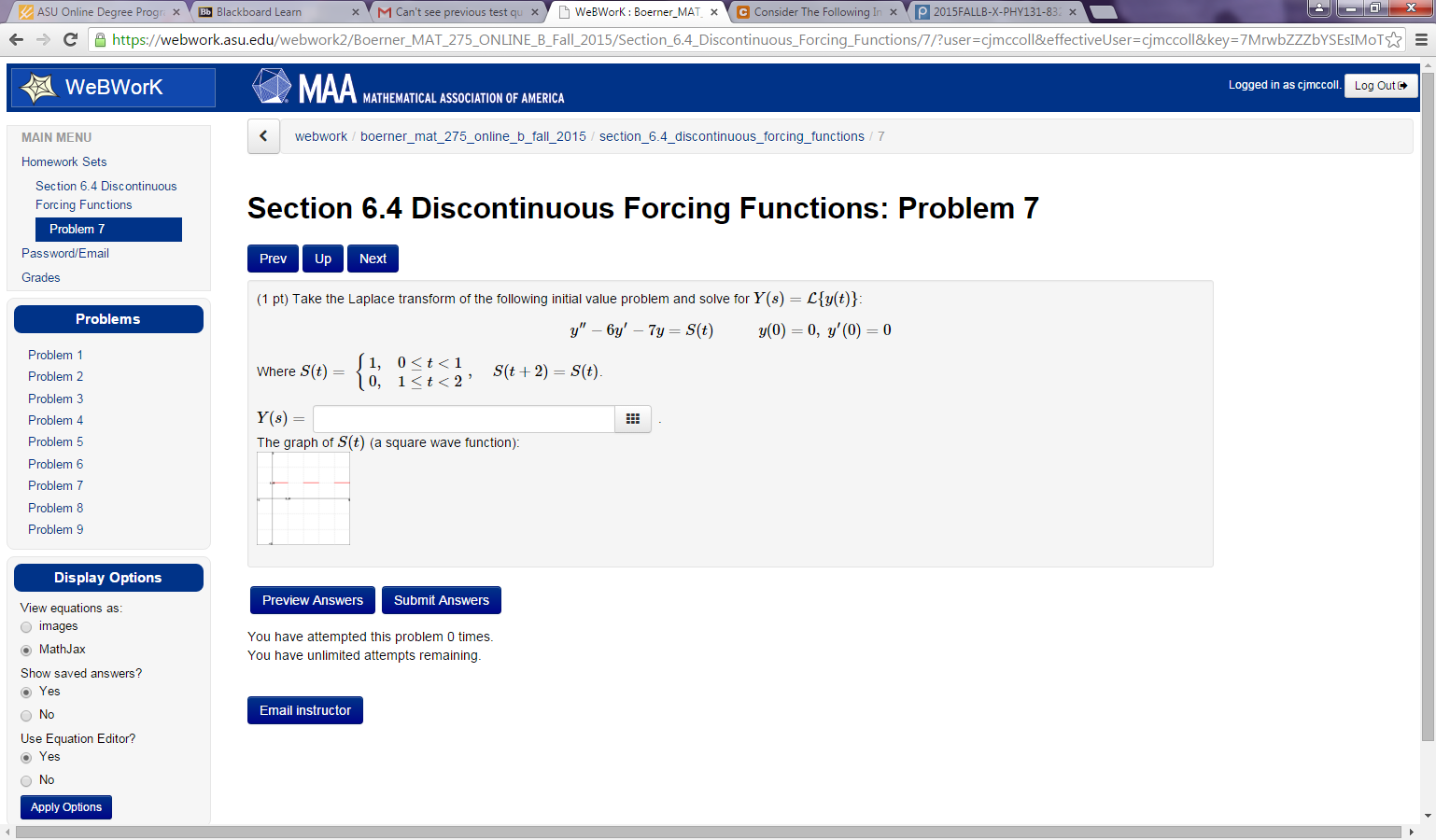 Solved ASU Online Degree progr Blackboard Leam x M can't see | Chegg.com