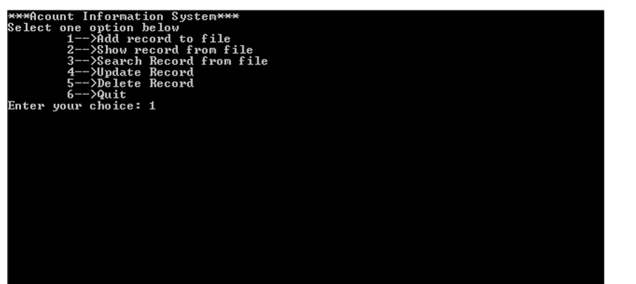 Write a C program to manage a Bank account | Chegg.com