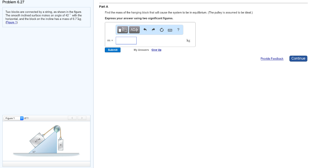 Solved Two blocks are connected by a string, as shown in the | Chegg.com