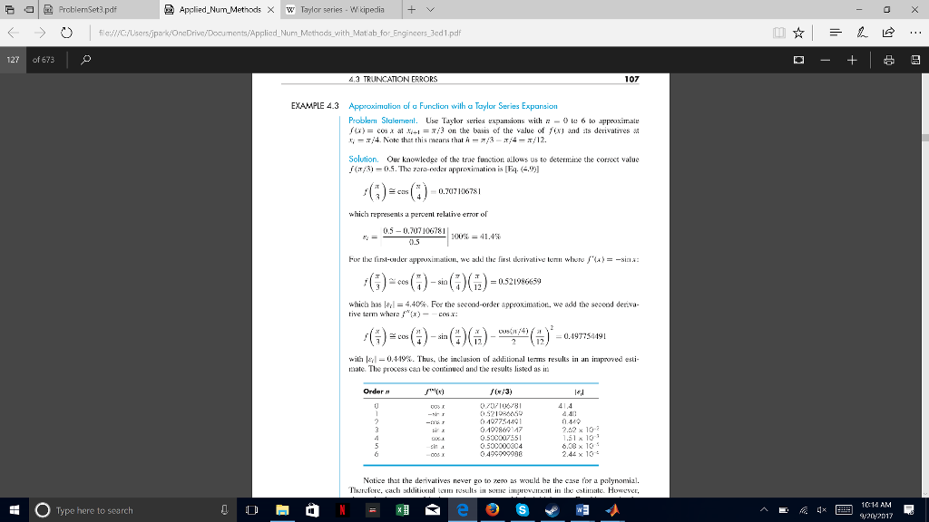 Solved Applied-Num-Methods × W Taylor series-W kipedia + v | Chegg.com