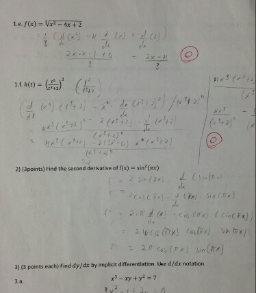 Solved use the Rule of differentiation to find the | Chegg.com