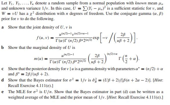 Let Y_1, Y_2, ..., Y_n denote a random sample from a | Chegg.com