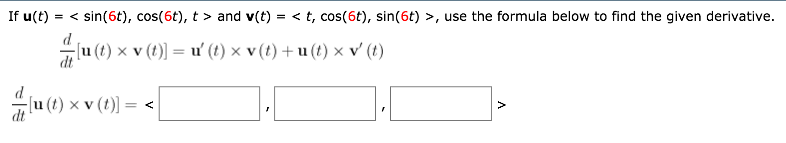 Solved If u(t) = and v(t)