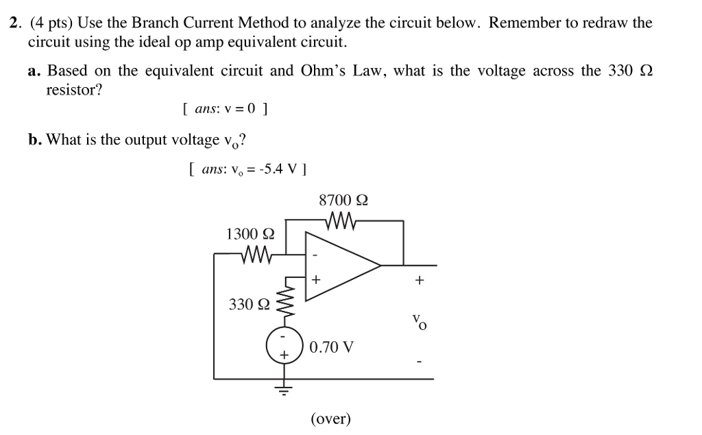Solved Use the Branch Current Method to analyze the circuit | Chegg.com