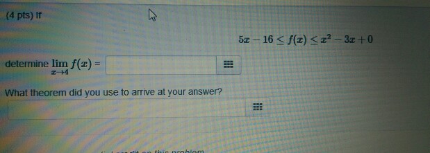 Solved 5x -16 less than or equal to f (x) less than or equal | Chegg.com