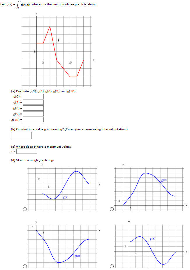 Solved Let g(x)ft) dt where fis the function whose graph is | Chegg.com