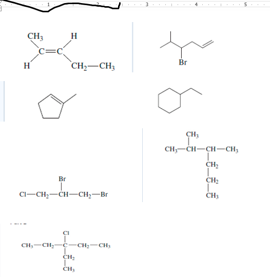 Solved CH C-C CH CH Br Cl CH CH CH Br CH CH CH2 CH3 CH CH Br | Chegg.com