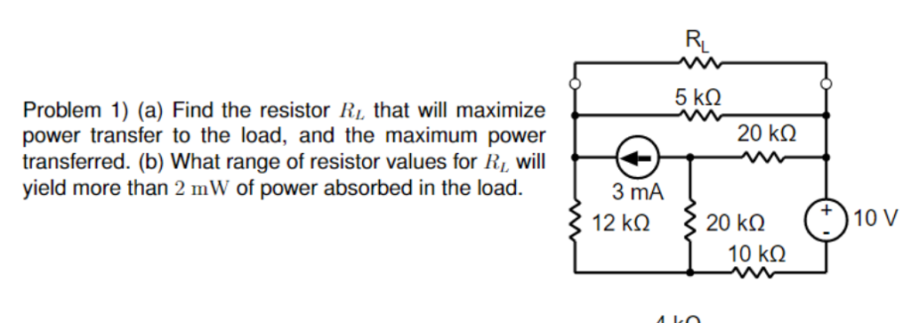 Solved RL Problem 1) (a) Find the resistor Ri that will | Chegg.com