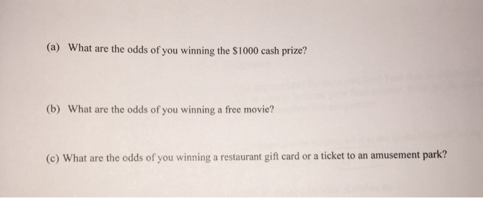 Solved 9. You have been entered into a drawing where you are | Chegg.com