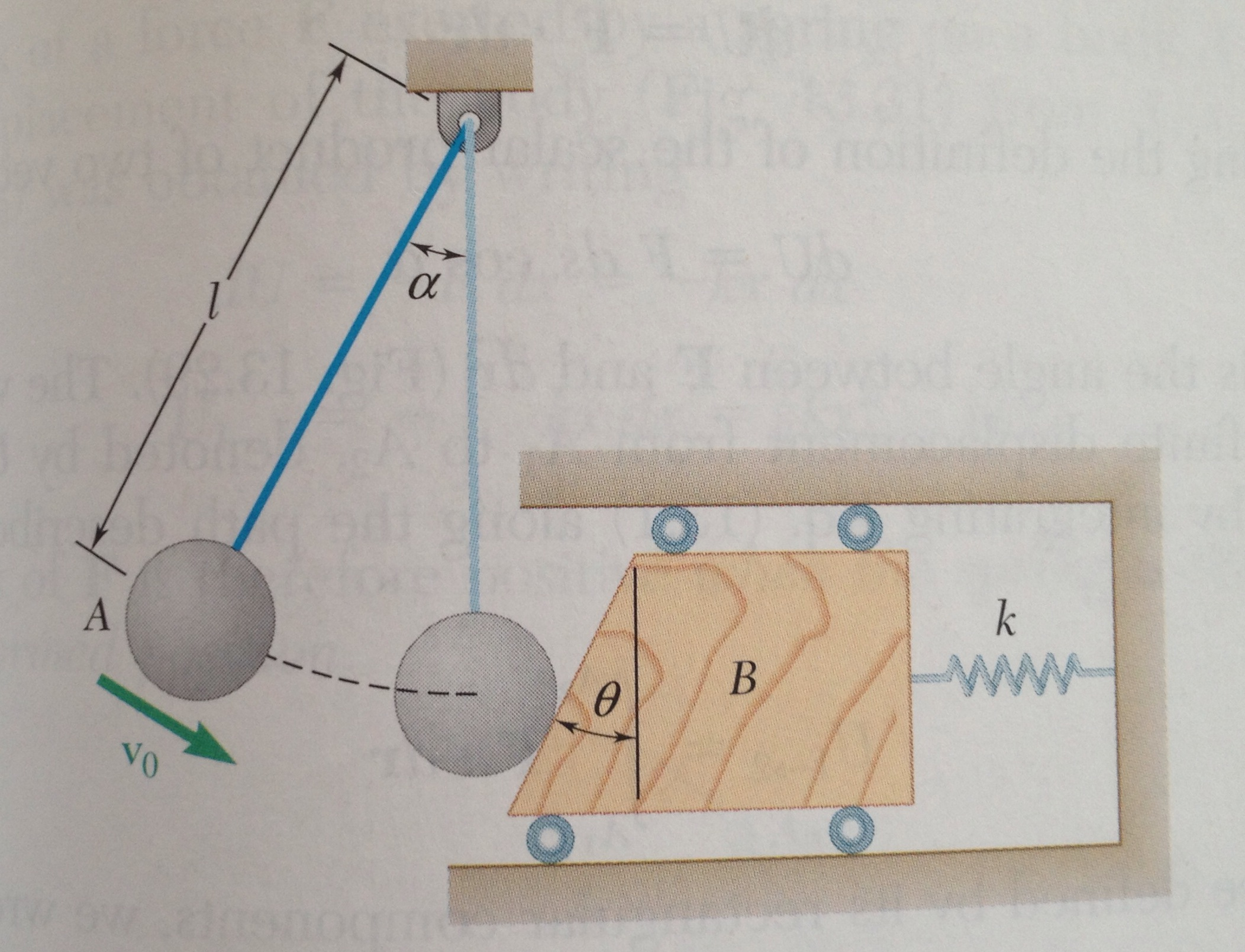 Solved When the rope is at an angle of alpha = 30 degrees | Chegg.com