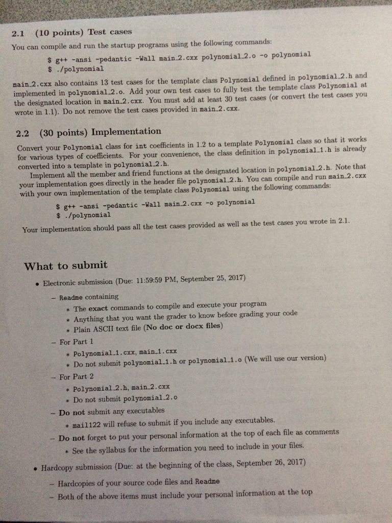 Solved Univariate Polynomial A polynomial is a mathematical | Chegg.com
