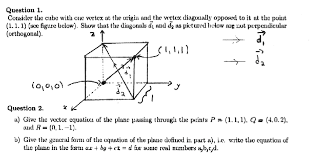Solved Answer both questions please! Consider the cube | Chegg.com
