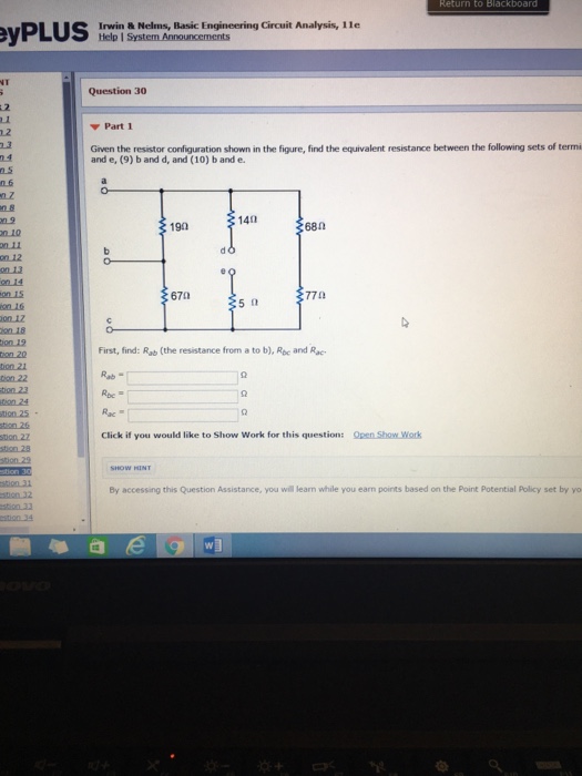 Solved Given the resistor configuration shown in the figure, | Chegg.com