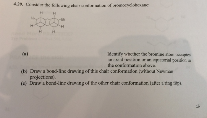 Solved Consider the following chair conformation of | Chegg.com