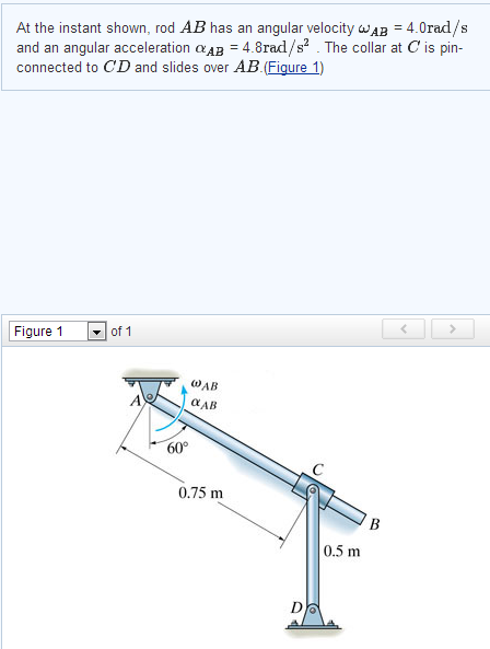 Solved Determine the angular velocity and angular | Chegg.com | Chegg.com