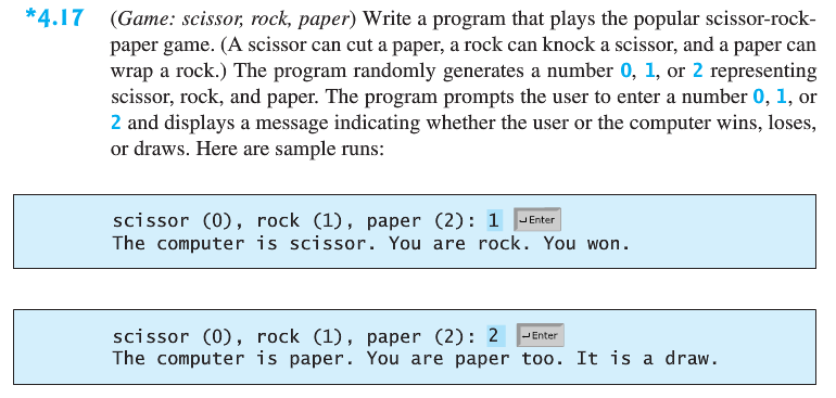 Solved Write a program that plays the popular scissor-rock- | Chegg.com