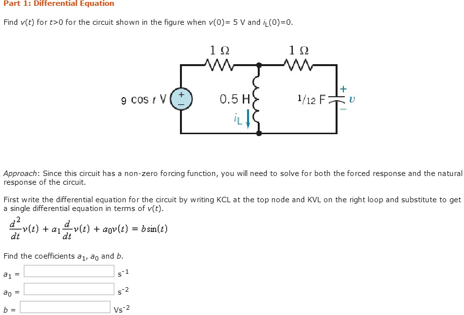 Solved Find v(t) for t>0 for the circuit shown in the figure | Chegg.com