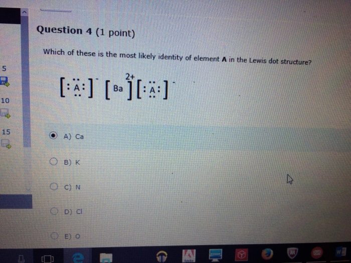 Solved Which of these is the most likely identity of element | Chegg.com