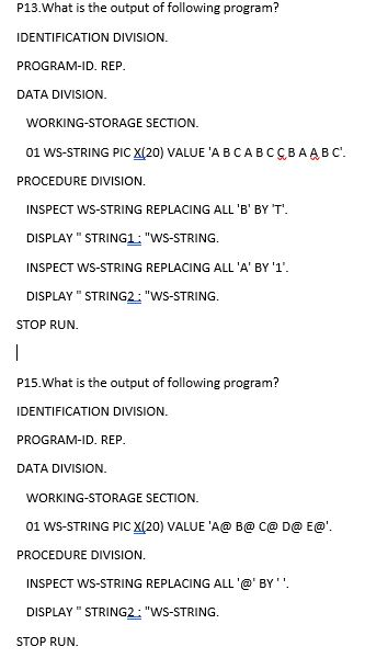 Solved What is the output of following program? | Chegg.com