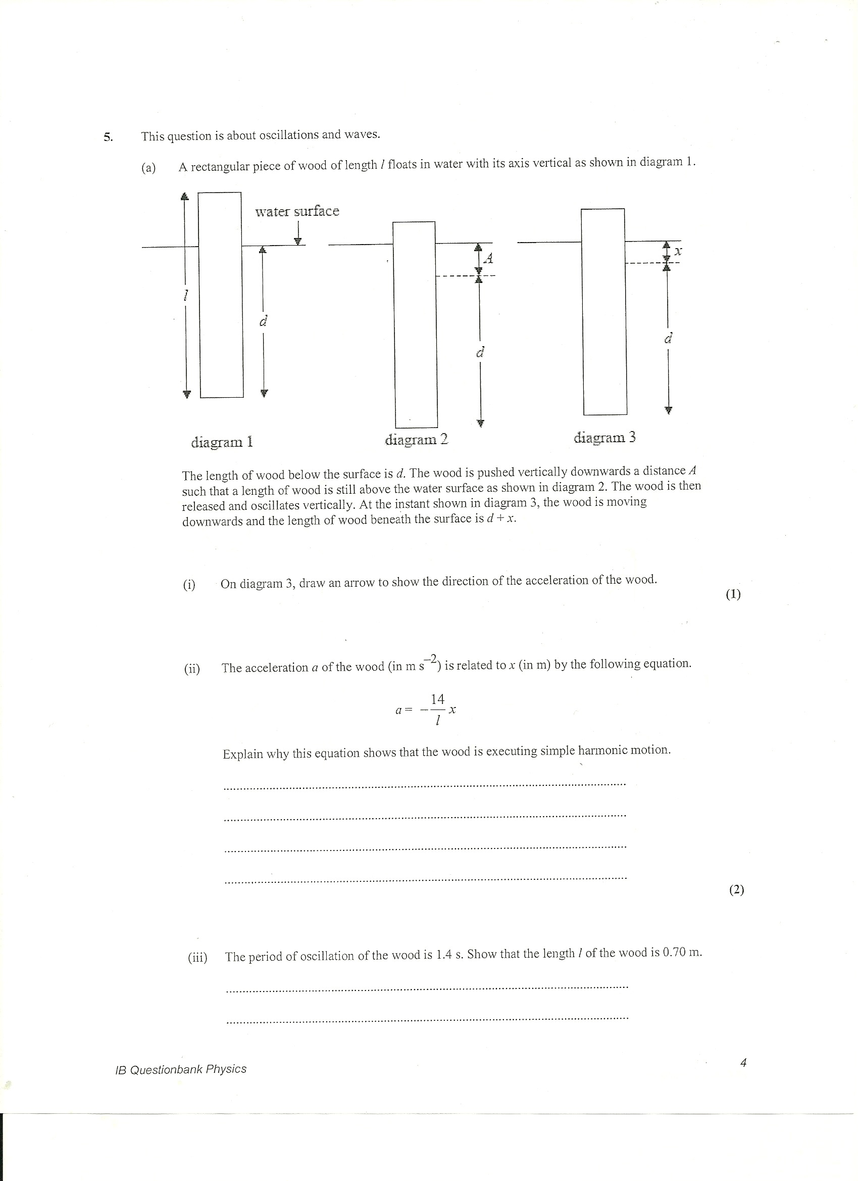 Solved The graph shows how the displacement varies with time | Chegg.com