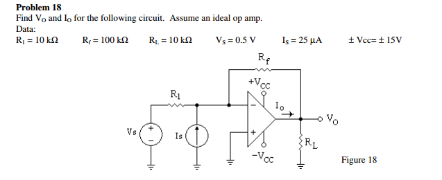 Solved Problem 18 Find Vo and Io for the following circuit. | Chegg.com