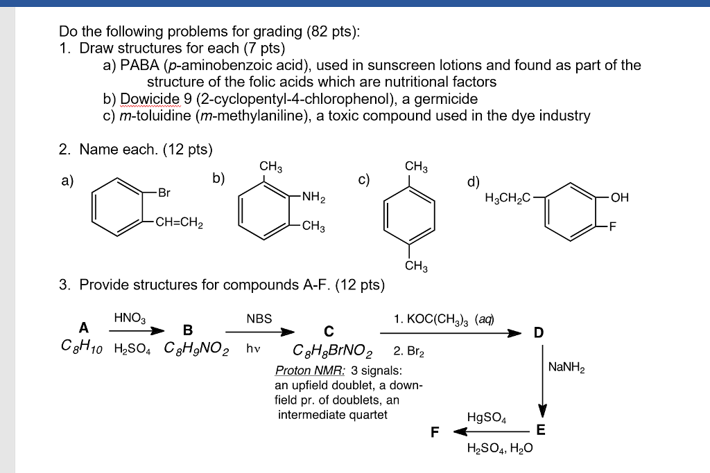 Solved Do the following problems for grading (82 pts): 1. | Chegg.com