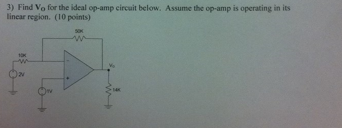 Solved Find V0 for the ideal op-amp circuit below. Assume | Chegg.com