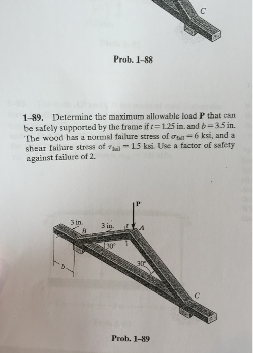 Solved Determine The Maximum Allowable Load P That Can Be