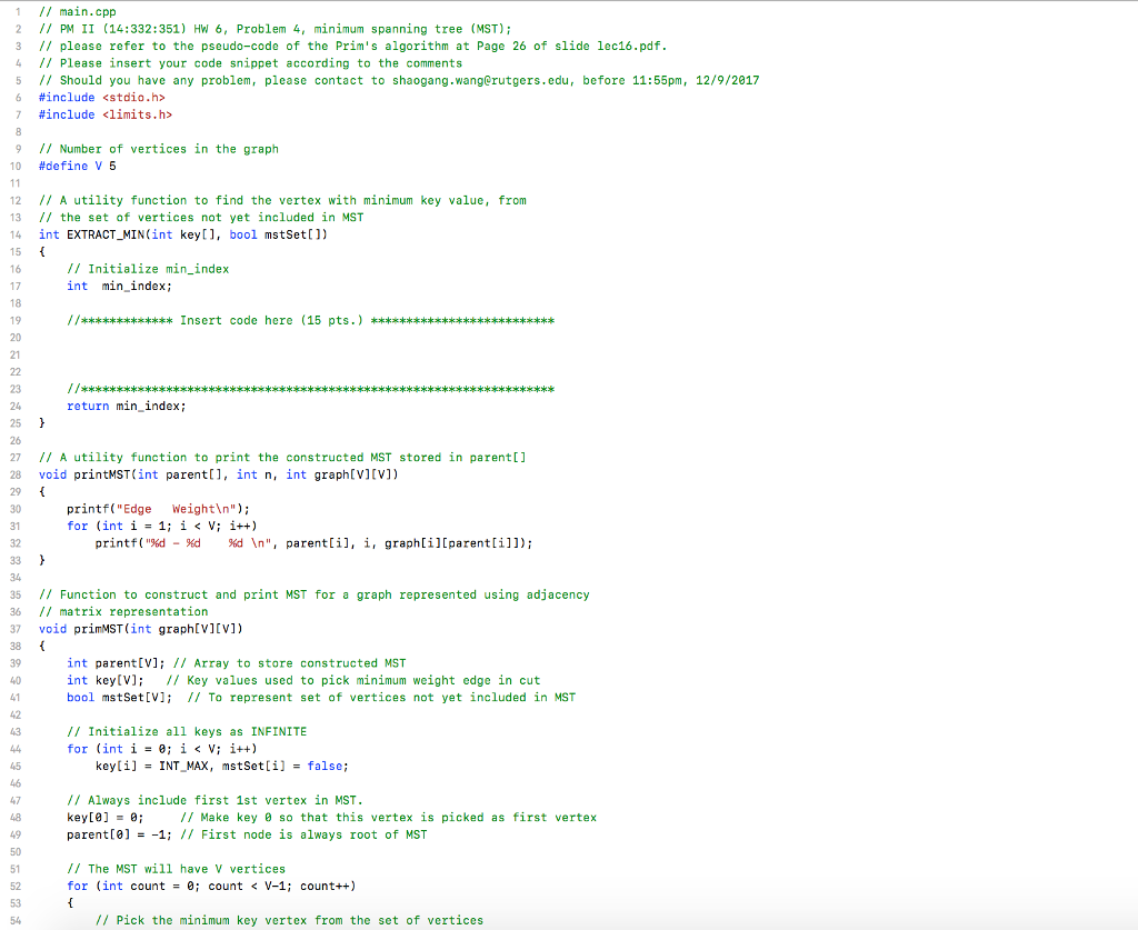 Solved Problem 4 Programming Problem Minimum Spanning Tree 8378