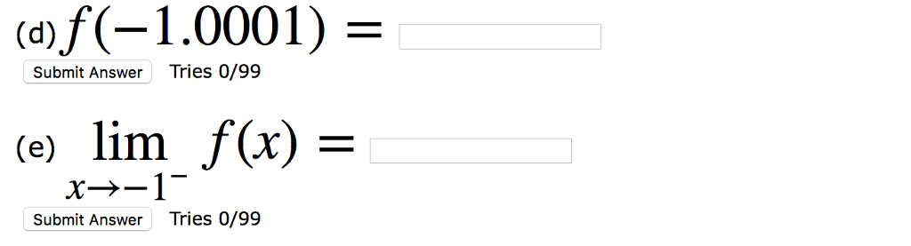 Solved Find the following limit numerically if it exists. | Chegg.com