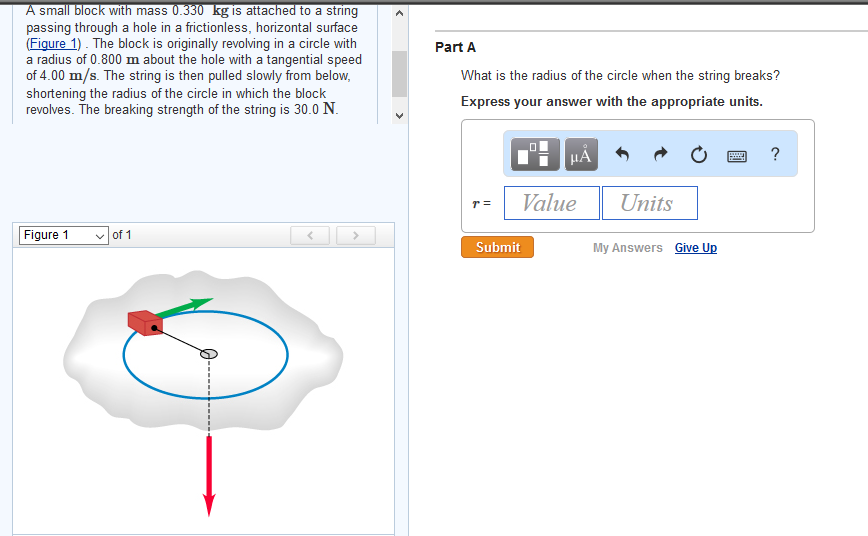 Solved A small block with mass 0.330 Kg is attached to a | Chegg.com