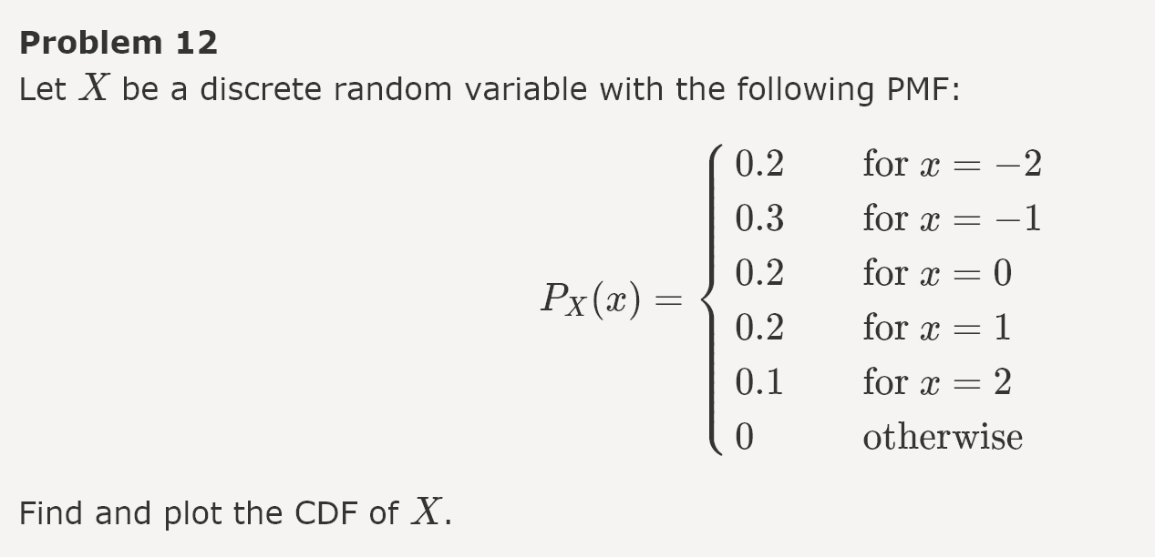 Solved Let X be a discrete random variable with the | Chegg.com Solved Let X be a discrete random variable with the | Chegg.com