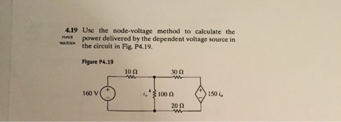 Solved Use the node-voltage method to calculate the power | Chegg.com