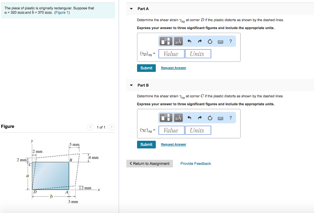 Solved The piece of plastic is originally rectangular. | Chegg.com