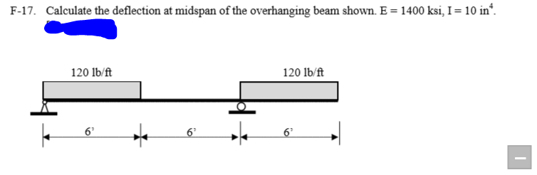 Solved Calculate The Deflection At Midspan Of The Beam
