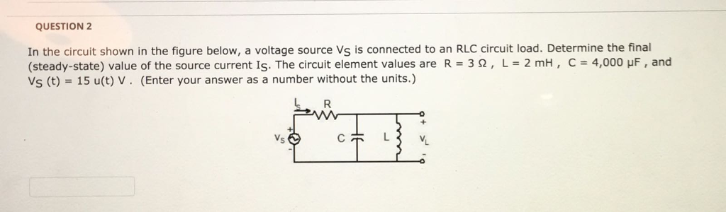 Solved QUESTION 2 In the circuit shown in the figure below, | Chegg.com