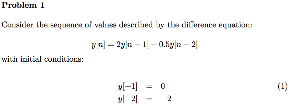 Solved Problem 1 Consider the sequence of values described | Chegg.com
