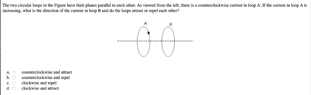 Solved The two circular loops in the Figure have their | Chegg.com