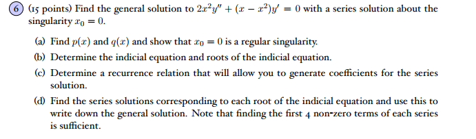 Solved ⑥ (15 points) Find the general solution to 2r2/t | Chegg.com